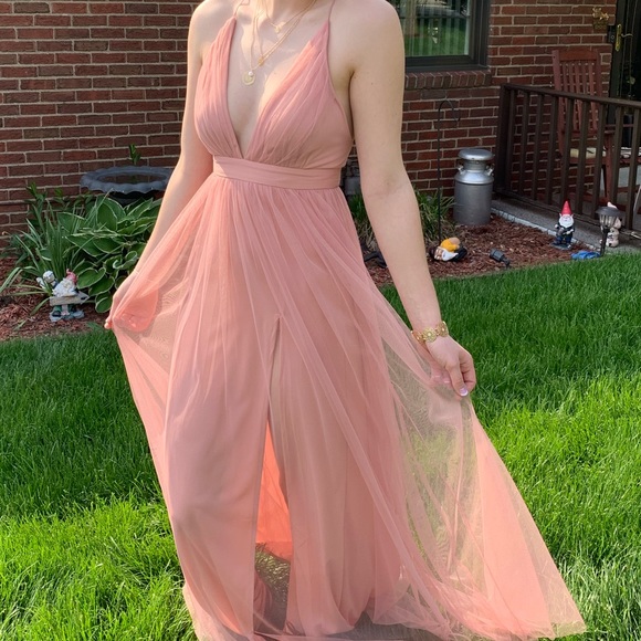 Windsor | Dresses | Windsor Pink Double Slit Prom Dress | Poshmark